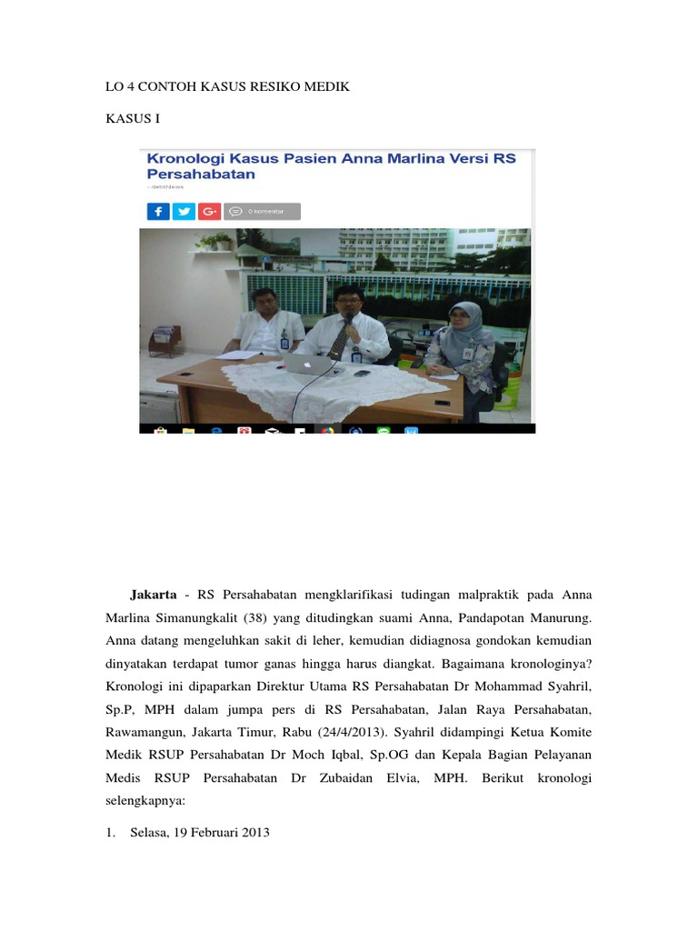 Contoh Kasus Medical Error | PDF
