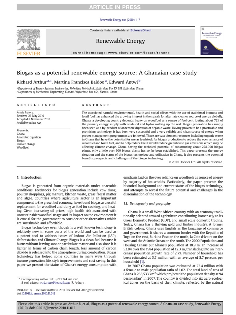 Renewable Energy: Richard Arthur, Martina Francisca Baidoo, Edward ...