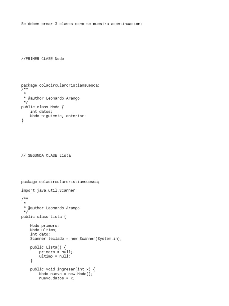 Cola Circular | PDF | Cola (tipo de datos abstractos) | Métodos formales