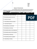Modified Borg Dyspnea Scale Guide | PDF