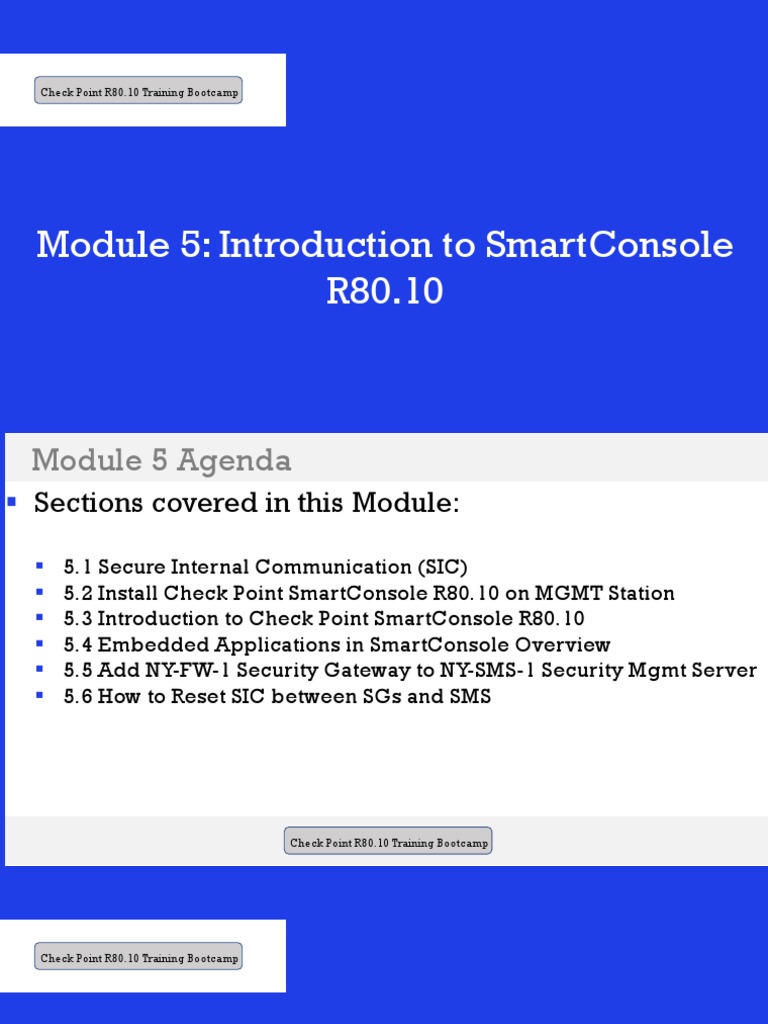 Understanding SIC in Check Point R80.10 | PDF | Data Transmission ...
