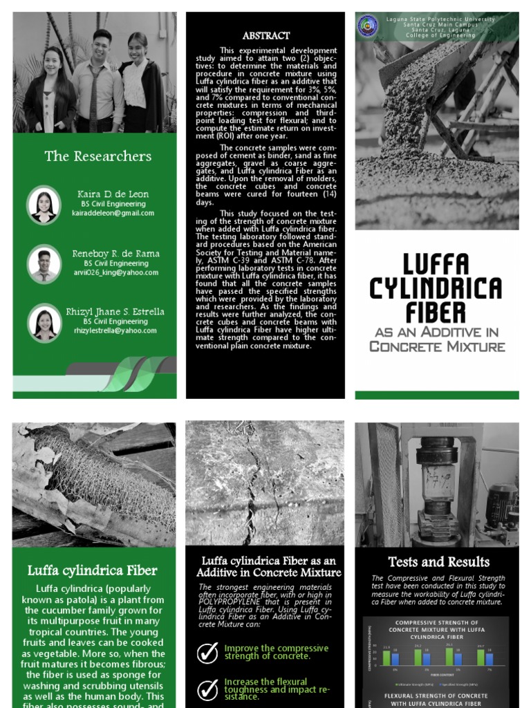 Luffa Cylindrica Fiber in Concrete Mixes | PDF | Fibers | Concrete