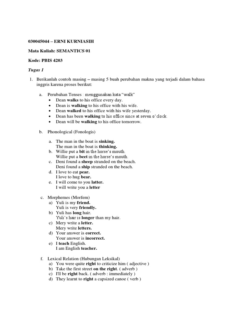 Tugas 2 Semantic UT | PDF