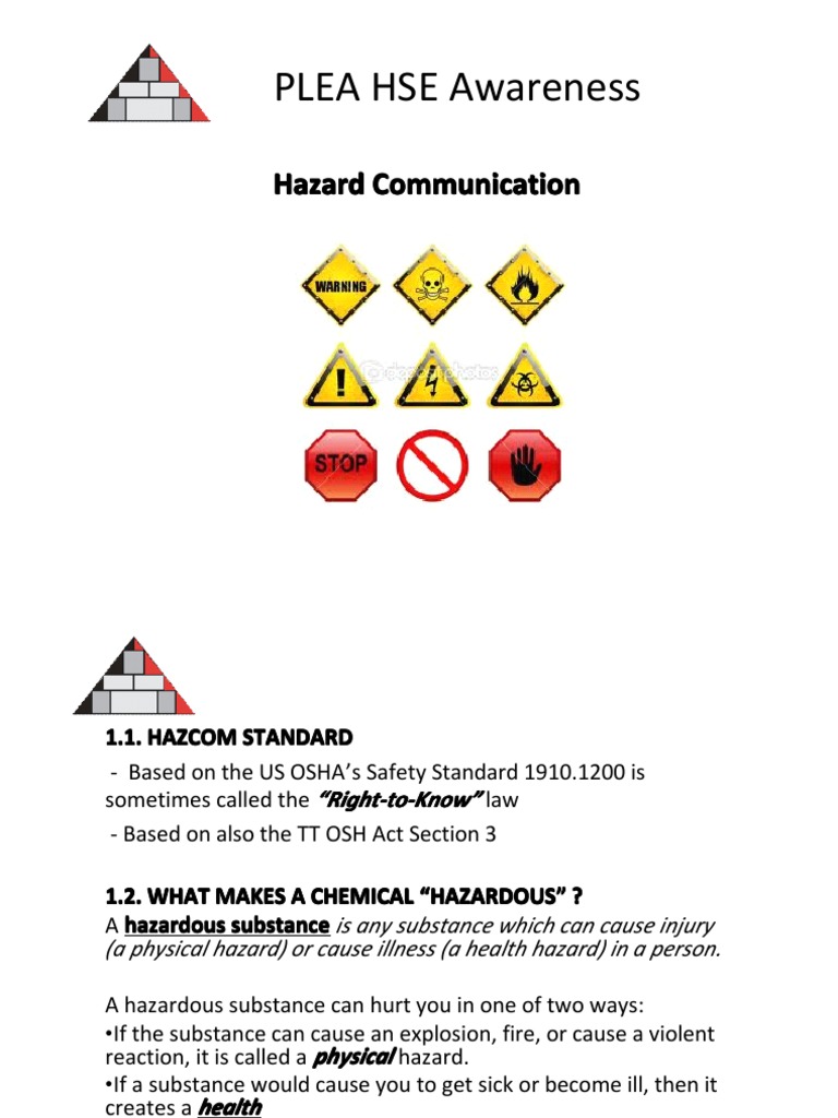 Understanding Hazardous Materials: An Overview of Hazard Communication ...