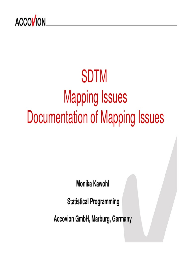 SDTM Mapping Issues and Solutions | PDF | Clinical Medicine | Health ...