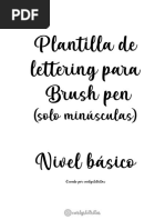 Florituras en Lettering: Guía Práctica | PDF