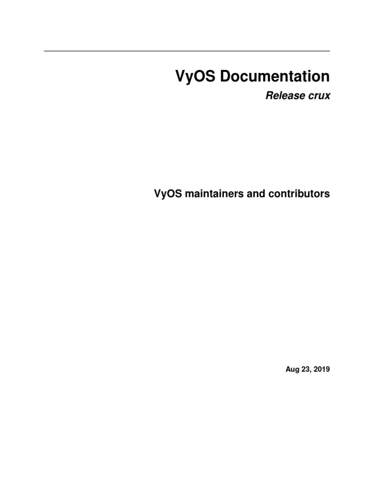 Vyos PDF | PDF | Communications Protocols | Internet Protocols