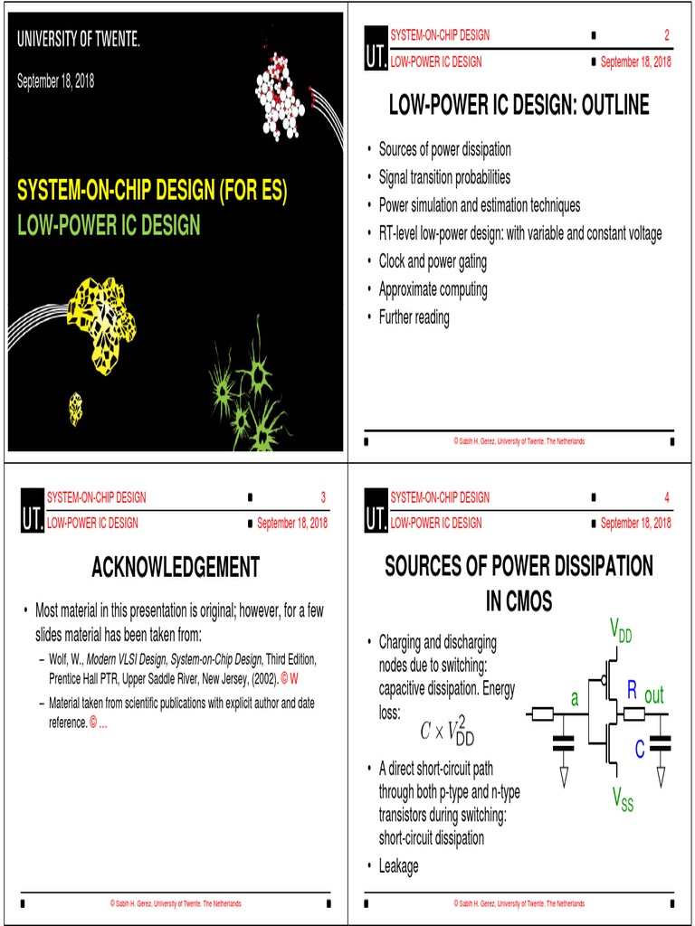 Low-Power Ic Design: Outline: System-On-Chip Design (For Es) | PDF ...