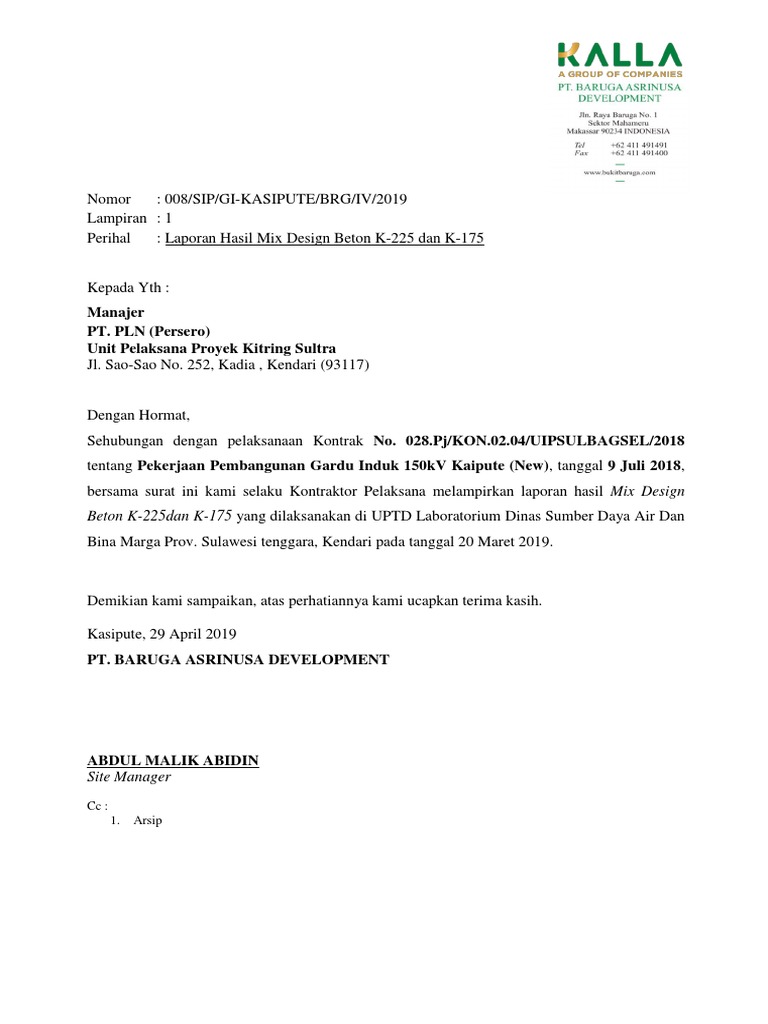 Laporan Mix Design Beton K-225 dan K-175 | PDF | Teknologi & Rekayasa