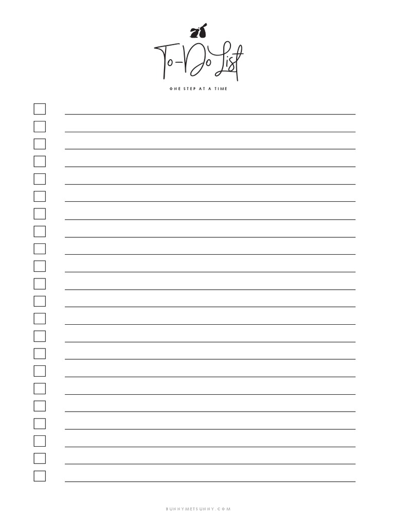 To Do List A4 PDF | PDF