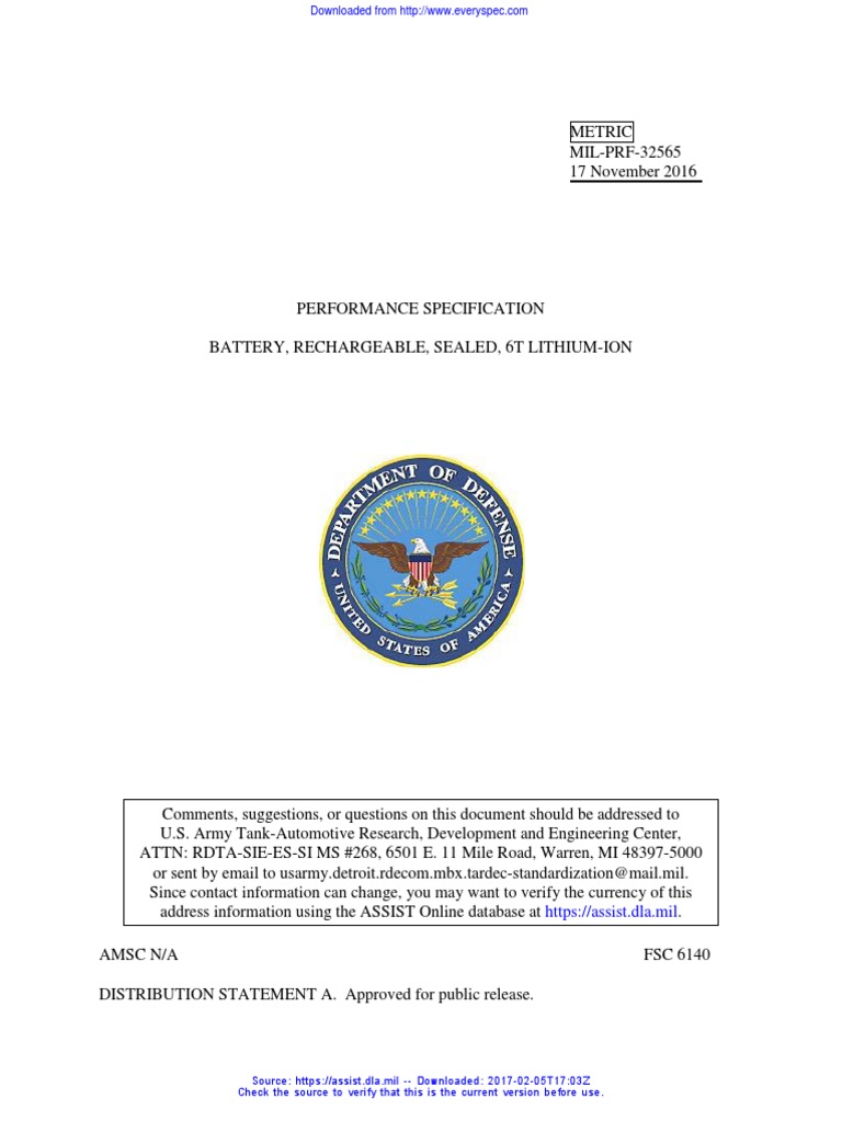 Mil PRF 32565 | PDF | Specification (Technical Standard) | Electronics