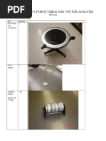Force Table Lab Report | PDF | Force | Euclidean Vector