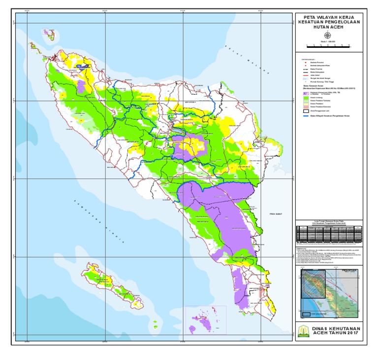 Peta Wilayah KPH Aceh | PDF