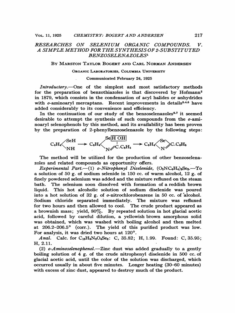 Ohis N4x.C6H5: COH4 (IC | PDF | Selenium | Zinc
