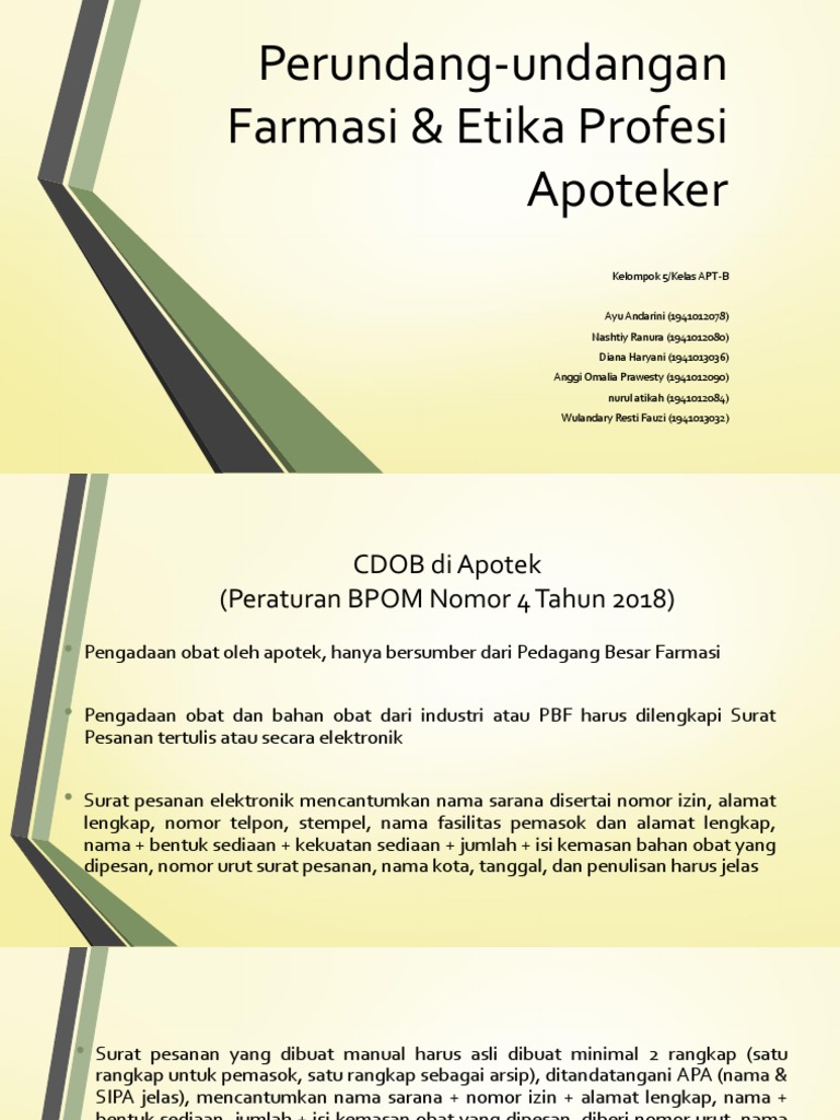 CDOB Di Apotek | PDF