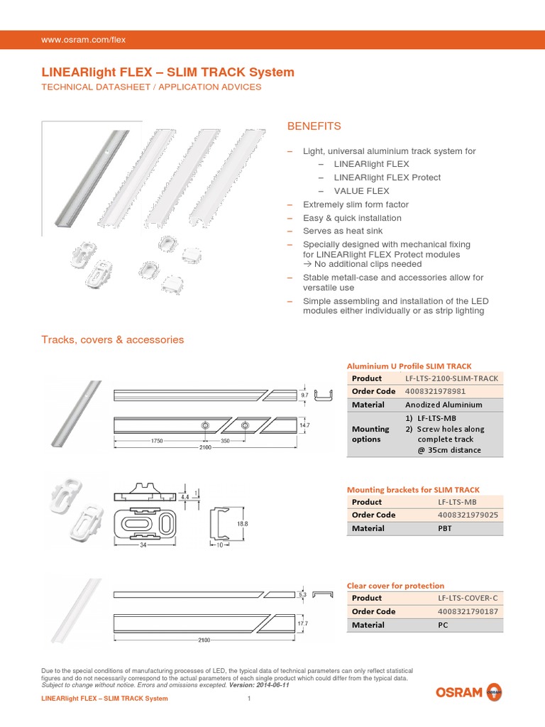 Linearlight Flex Slim Track System - Lf-Lts | PDF | Electrostatic Discharge | Manufactured Goods