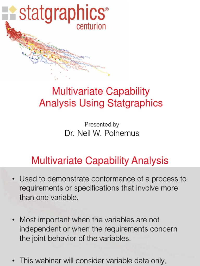 Multivariate Capability Analysis Webinar | PDF | Normal Distribution ...