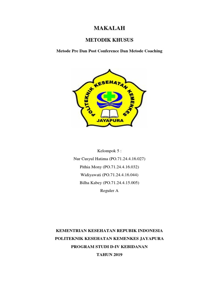 Pre Dan Post Conference Kelompok 5 | PDF