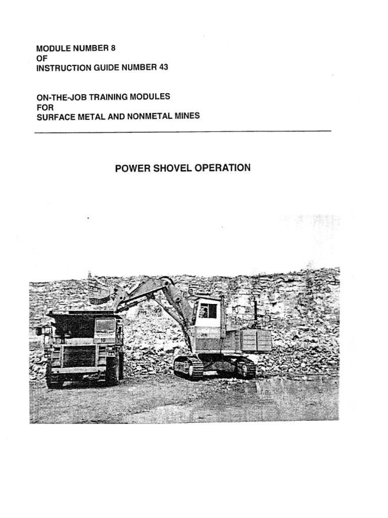 Power Shovel Operation: Surface Metal and Nonmetal Mines | PDF | Mining ...