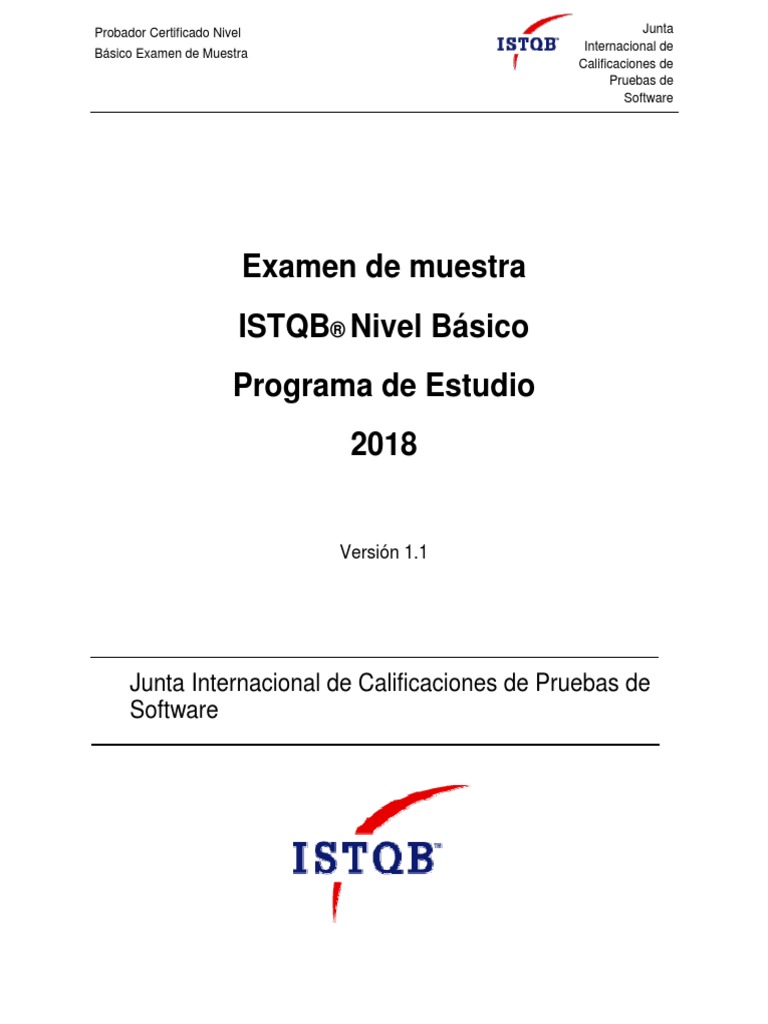 certificacion ISTQB | Pruebas de software | Software certificacion ISTQB | Pruebas de software | Software