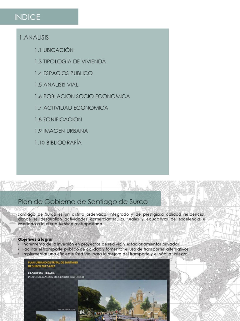 Distrito de SURCO - Vias | PDF