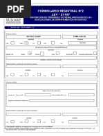 Formulario Registral N 1 Ley 27157 | PDF | Propiedad | Justicia