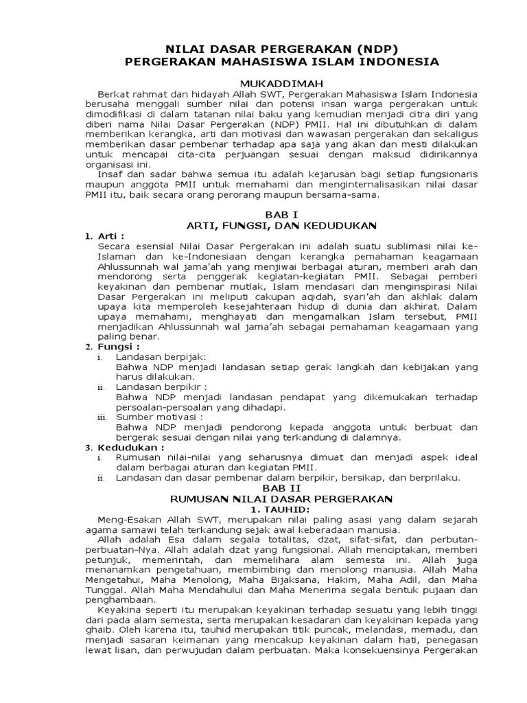 02 - NDP Dan Ad - Art Pmii | PDF