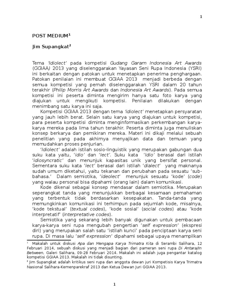 (20140212jim) - Diskusi Apa Dan Mengapa Karya Trimatra Kita-POST MEDIUM ...