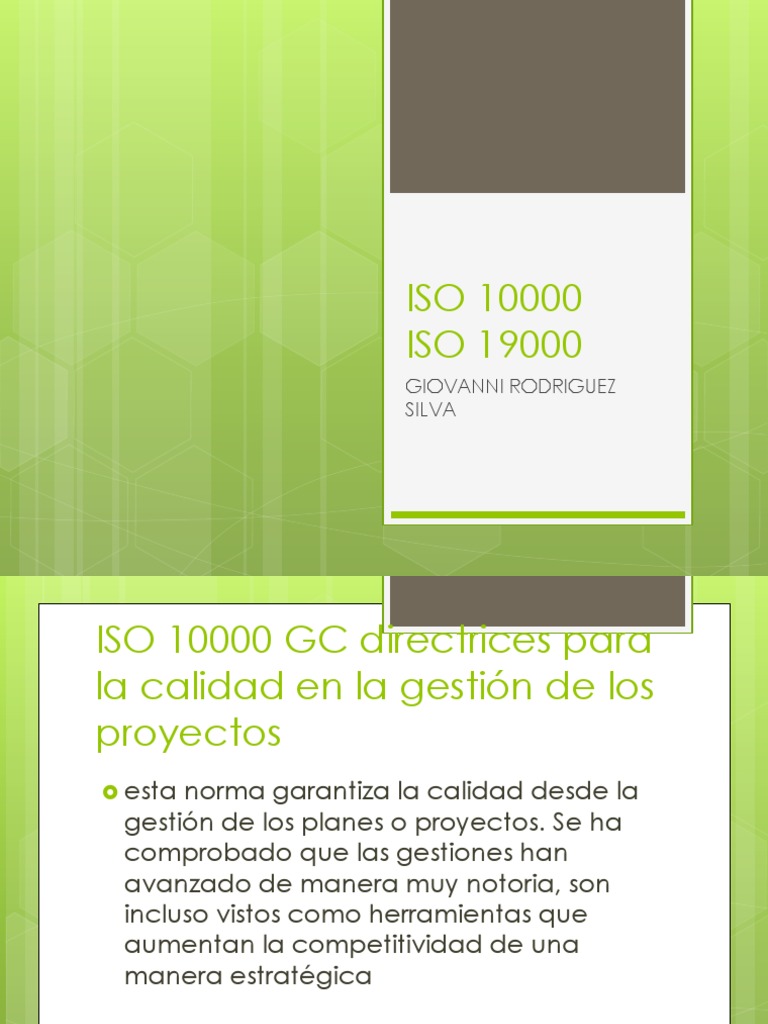 Iso 10000-19000 | PDF | Gestión de la calidad | Calidad (comercial)