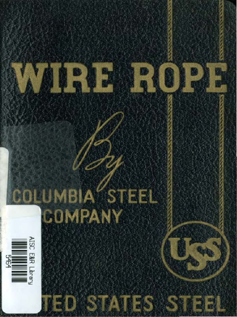 U.S.S. American Wire Rope Catalog | PDF | Sulfur | Stainless Steel