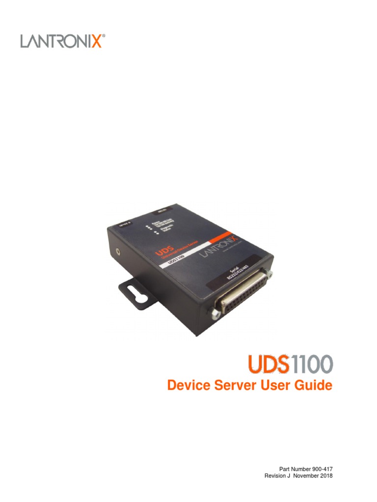 UDS1100 - UG - Configuracion de Lantronix PDF | PDF | Ip Address | Port (Computer Networking)