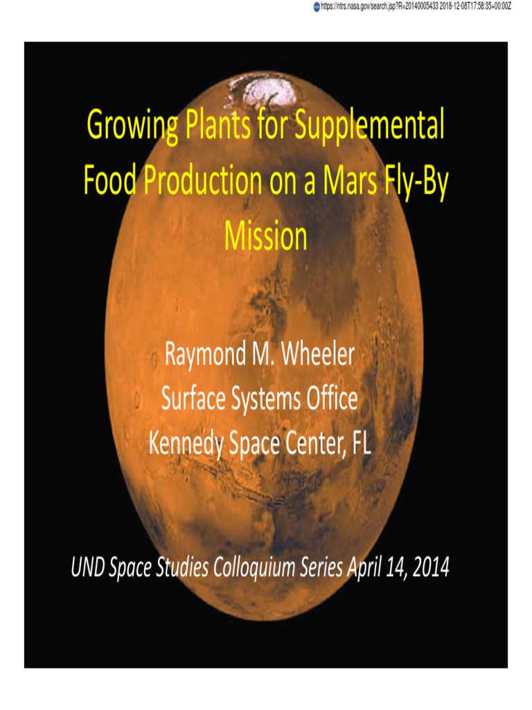 Growing Plants On Mars | PDF | Nasa | International Space Station