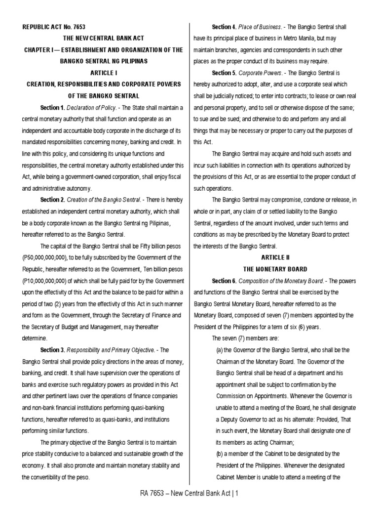 Ra 7653 - Ncba | PDF | Conservatorship | Liquidation