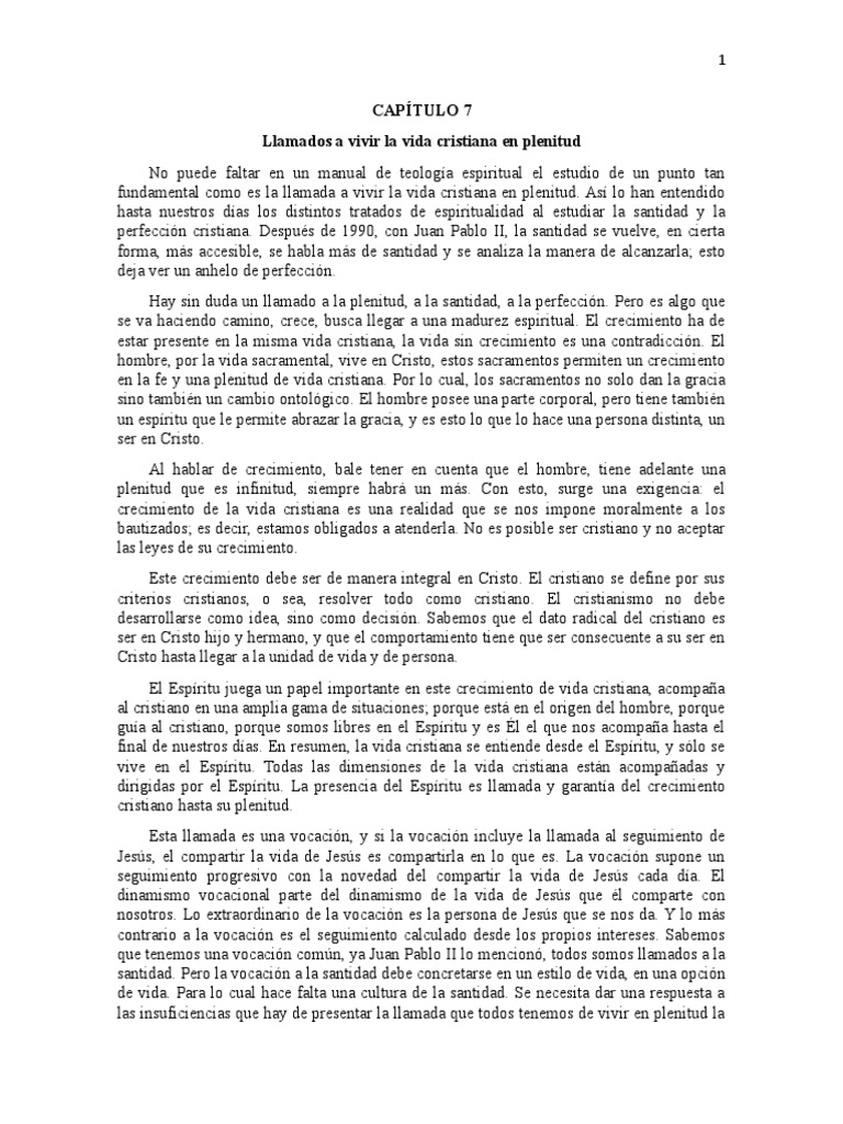 Resumen Cap 7 Teología Espiritual | PDF | Sacramentos | Jesús