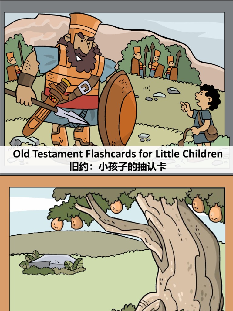 Old Testament Flashcards For Little Children | PDF