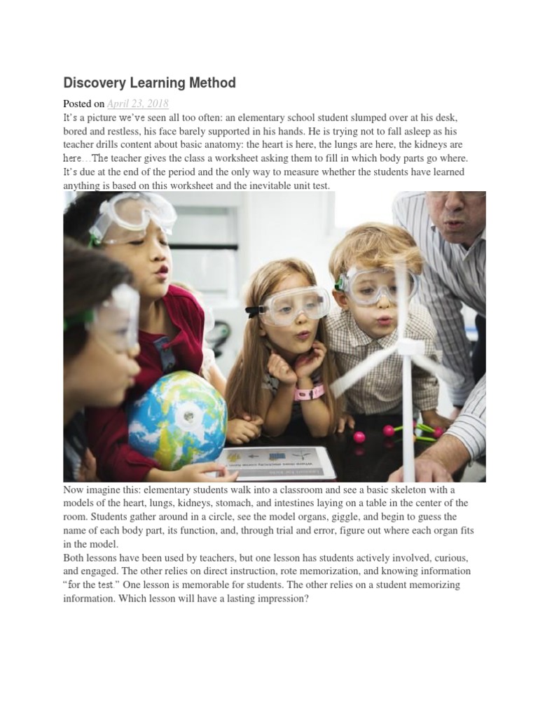 Discovery Learning Method | PDF | Educational Psychology | Learning