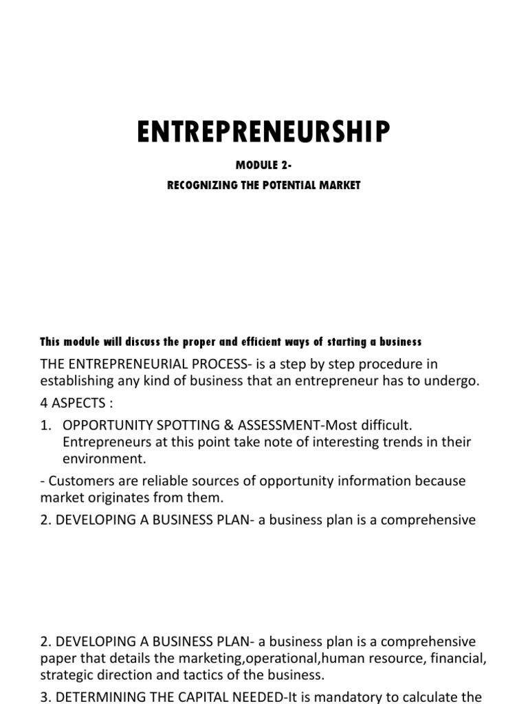 Entrepreneurship Week 4.1 | PDF | Entrepreneurship | Business Plan