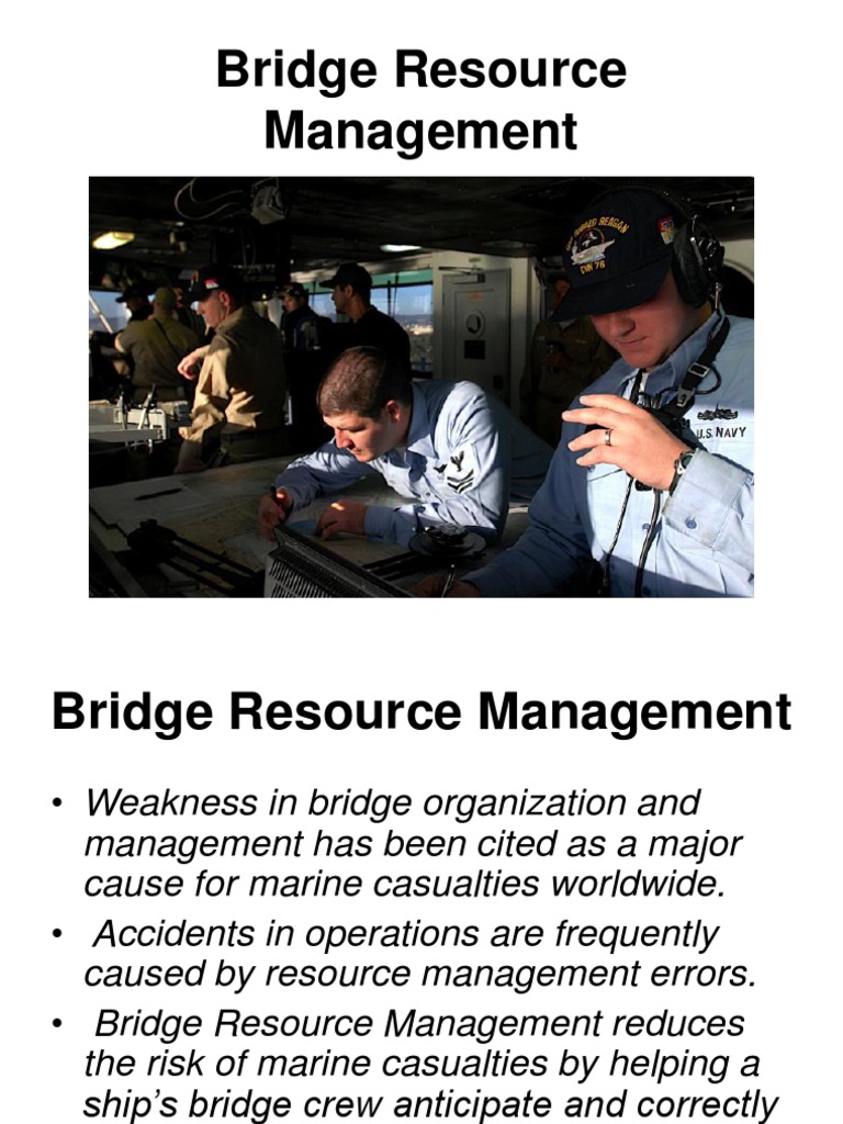 08 - Navigation Safety 2 - Bridge Resource Management | PDF | Team ...