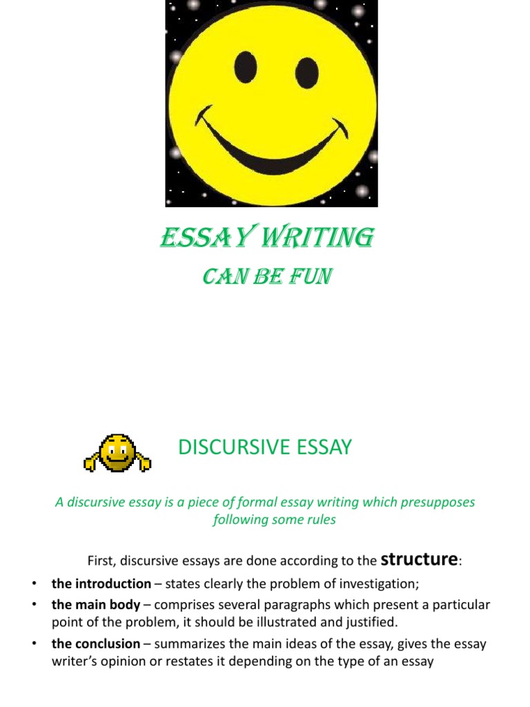 Essay Writing: Can Be Fun | PDF | Essays | Question