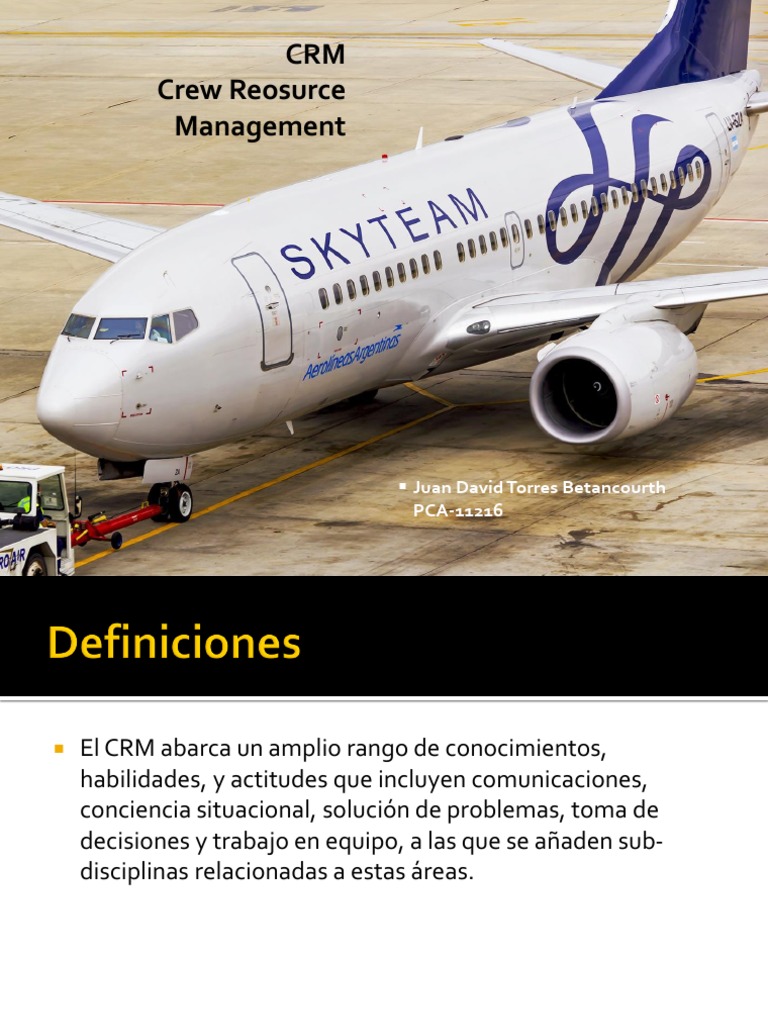 Evolución del CRM en Aviación | PDF | Conciencia de la situación ...