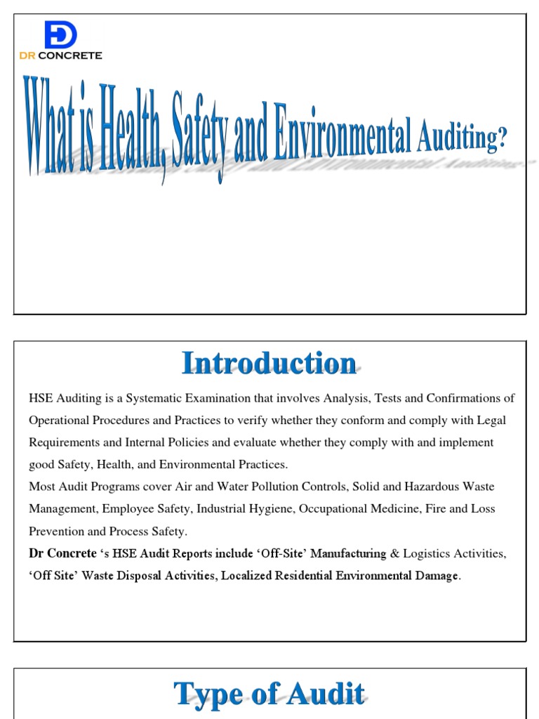 HSE Auditing Procedure | PDF | Audit | Regulatory Compliance