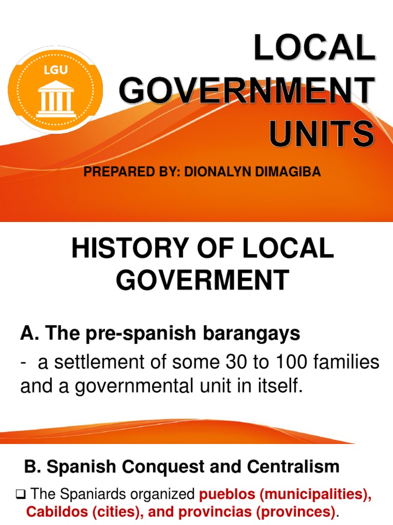 Overview of Local Government Units in the Philippines | PDF | Local ...