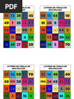 Lotería de Números para Imprimir Del 1 Al 10 | PDF