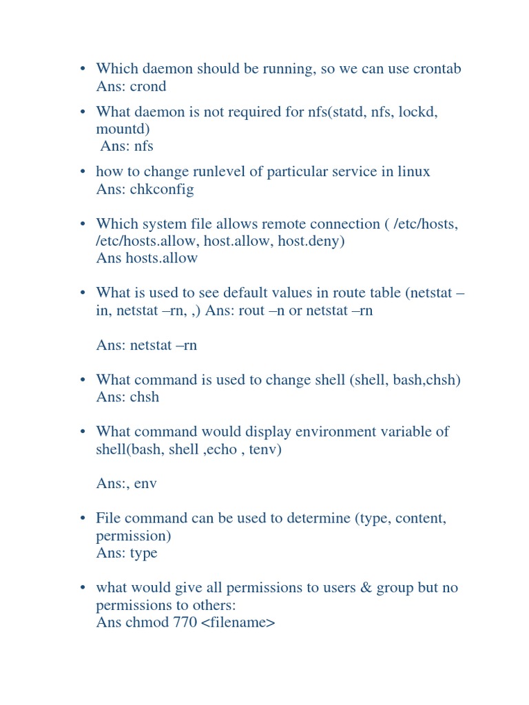 L1 Linux Trend NXT Questions New | PDF | Superuser | Secure Shell