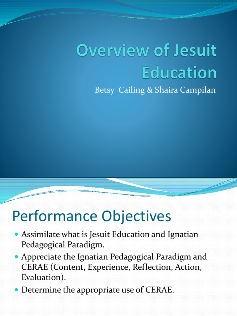 Overview of Jesuit Education | PDF | Pedagogy | Teaching