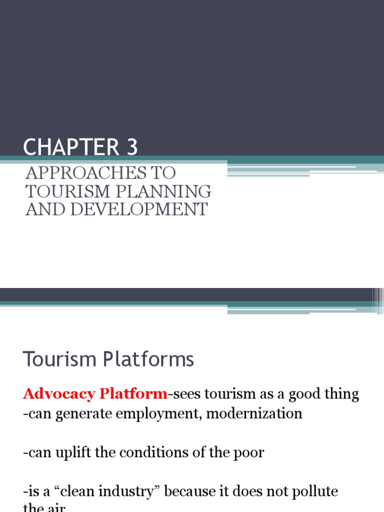 Approaches To Tourism Planning and Development | Download Free PDF ...
