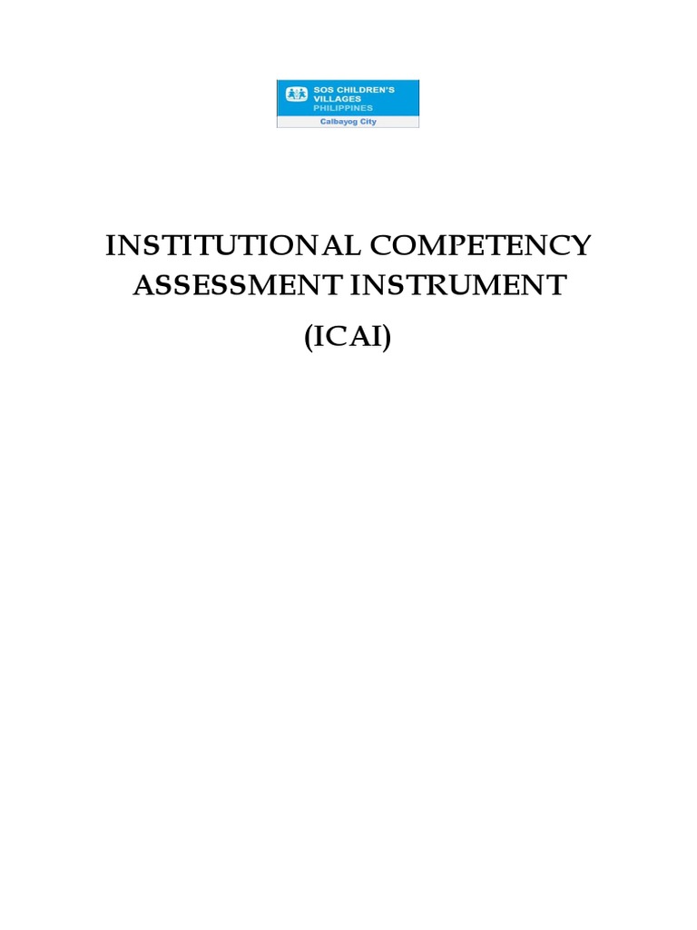 Institutional Competency Assessment Instrument (ICAI) | PDF | Packaging ...