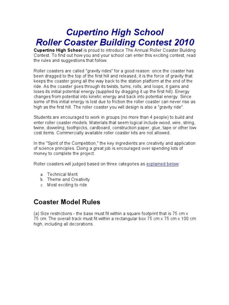 Roller Coaster | PDF | Nature