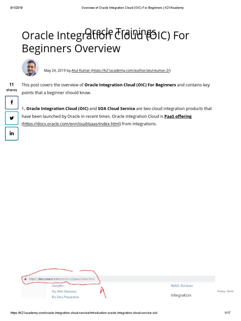 Oracle Integration Cloud | PDF | Cloud Computing | Oracle Database