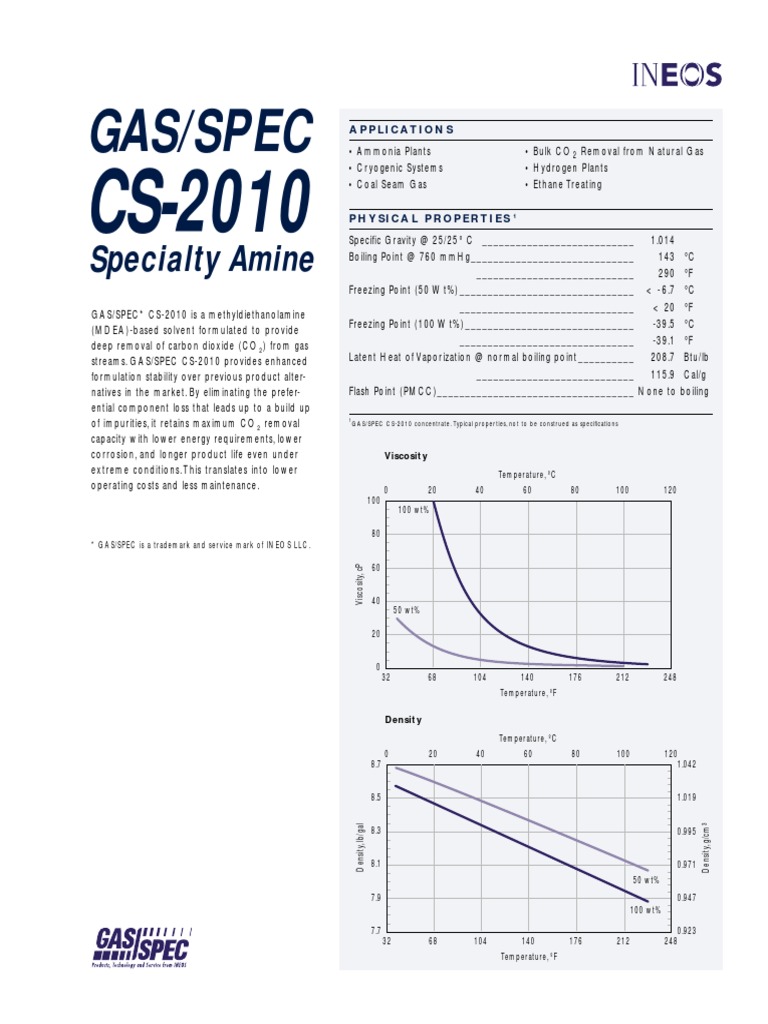 Gas Spec Cs 2010 | PDF | Carbon Dioxide | Gases